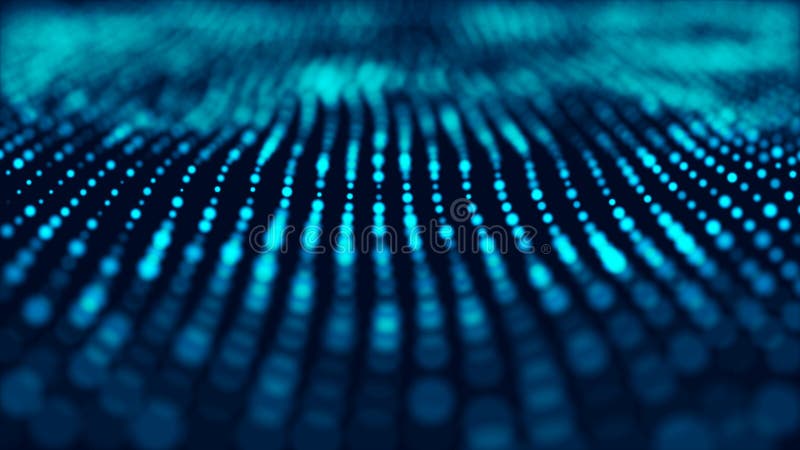 Blue Computer Technology Background. Big Data Visualization. Technology ...