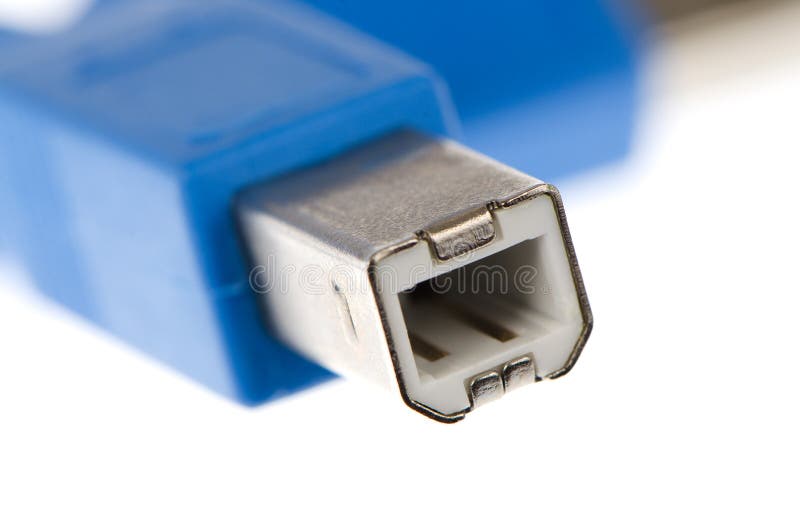 Blue USB cable stock photo. Image of internet, medium - 43579946