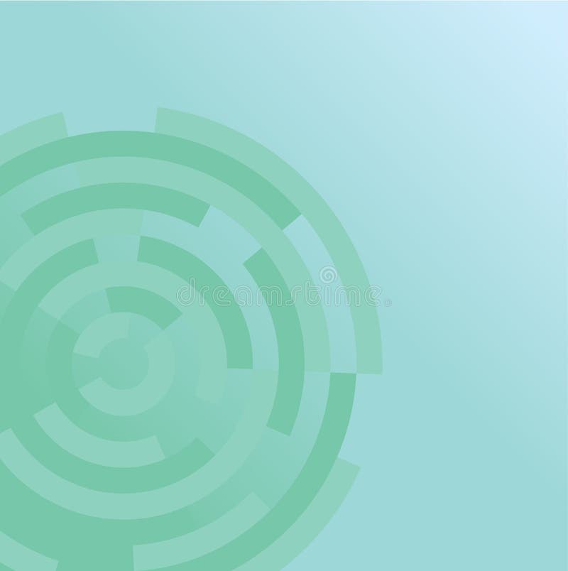 Blue Concentric Circle and Gradient Abstract Background Stock ...