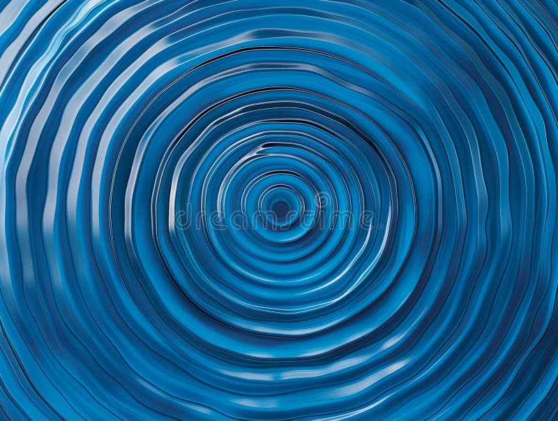 Blue Concentric Circles Abstract Background Stock Photo - Image of ...