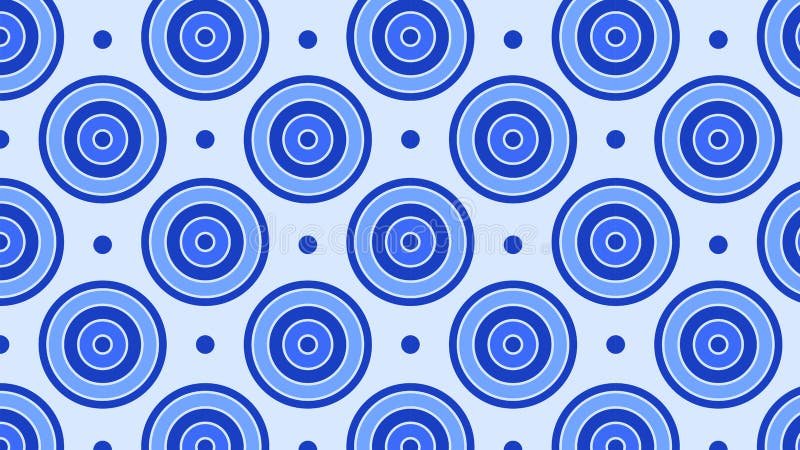 Blue Concentric Circles Pattern Background Stock Vector - Illustration ...