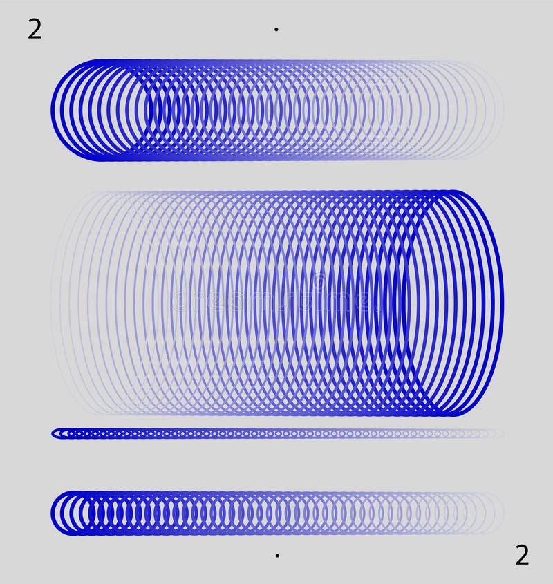 Blue Concentric Circular Patterns Creating a Visual Illusion of ...