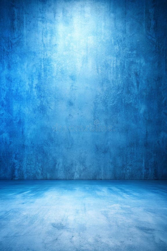 Blue Concrete Interior Background for Empty Scene Templates Stock ...