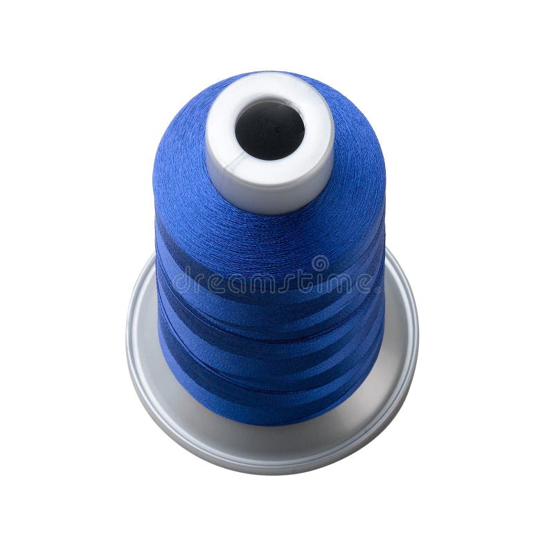 Blue cone thread stock image. Image of large, rolled - 20791183