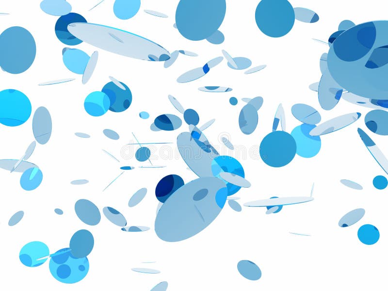 Falling blue confetti stock vector. Illustration of decor - 47405771