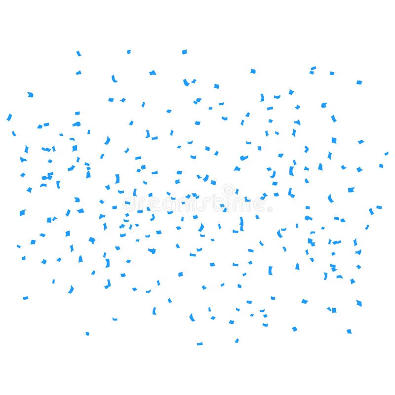 Blue Confetti Isolated on White Background. Generated by AI Stock ...