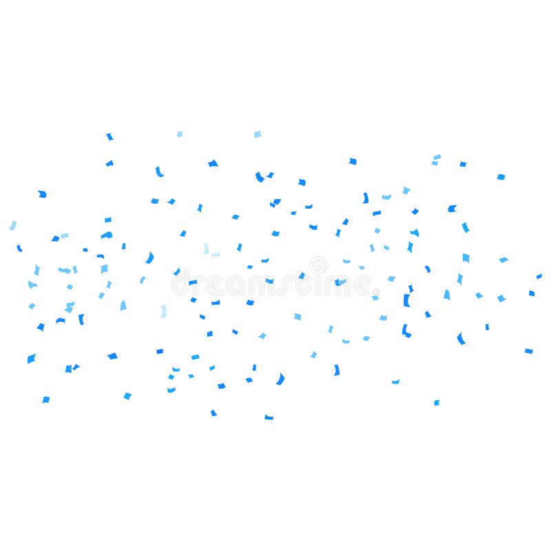 Blue Confetti Birthday Background Vector Illustration Stock Vector ...