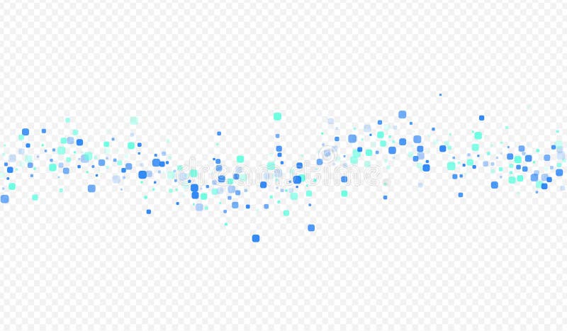 Blue Confetti Decoration Vector Transparent Stock Vector - Illustration ...