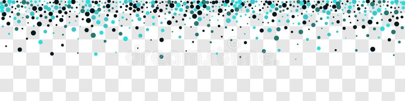 Turquoise Confetti Effect Vector Transparent Stock Vector ...