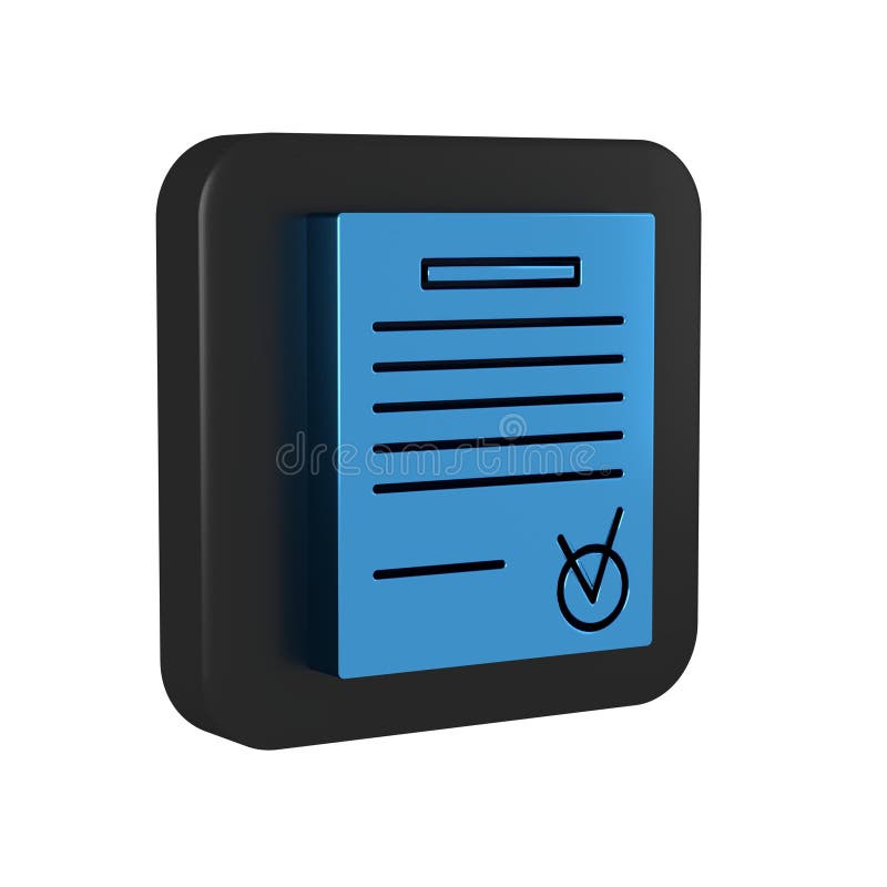 Blue Check Mark Black Square Stock Illustrations – 240 Blue Check Mark ...