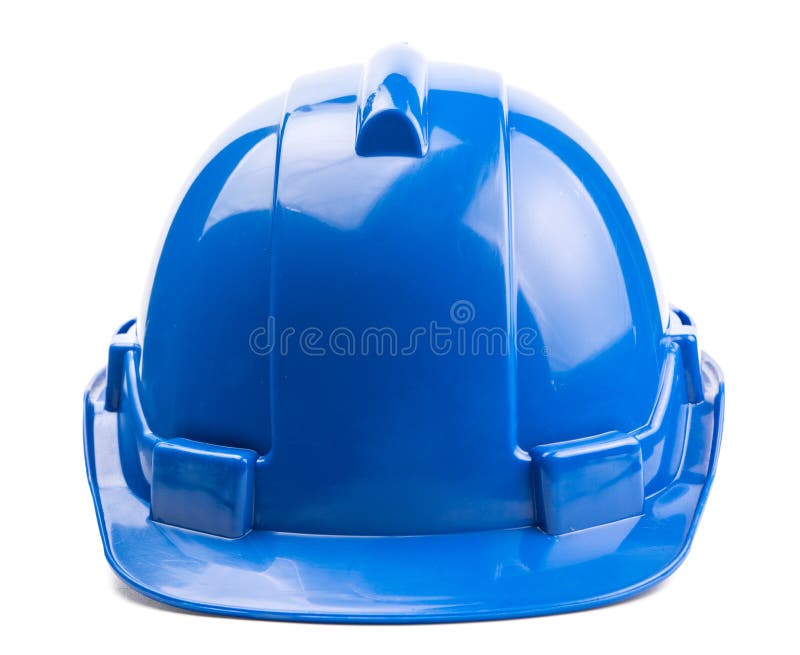 Blue construction helmet stock image. Image of wear, protection - 98029279