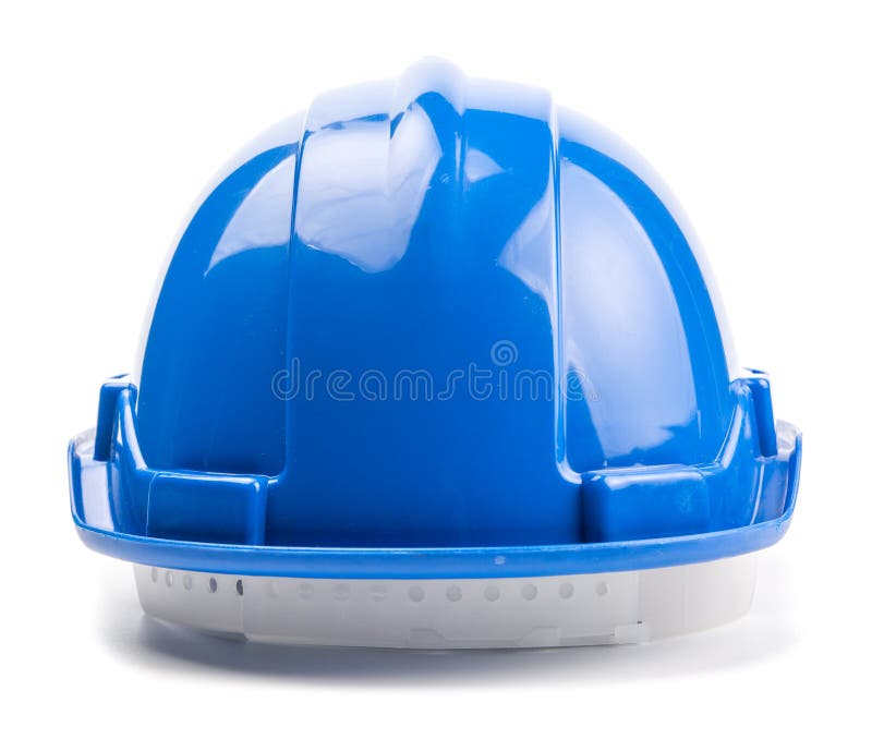 Blue construction helmet stock image. Image of wear, protection - 98029279