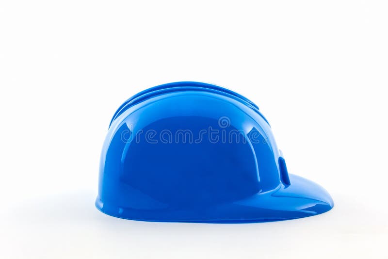Blue construction helmet. stock photo. Image of life - 44789140