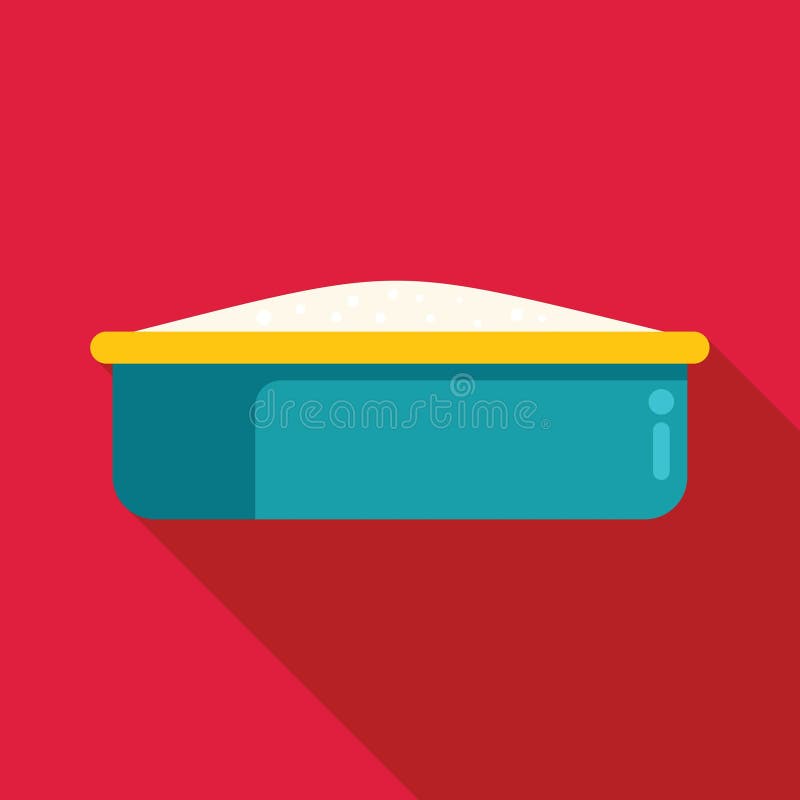 Blue Container Filled with White Powder Laundry Detergent Stock ...