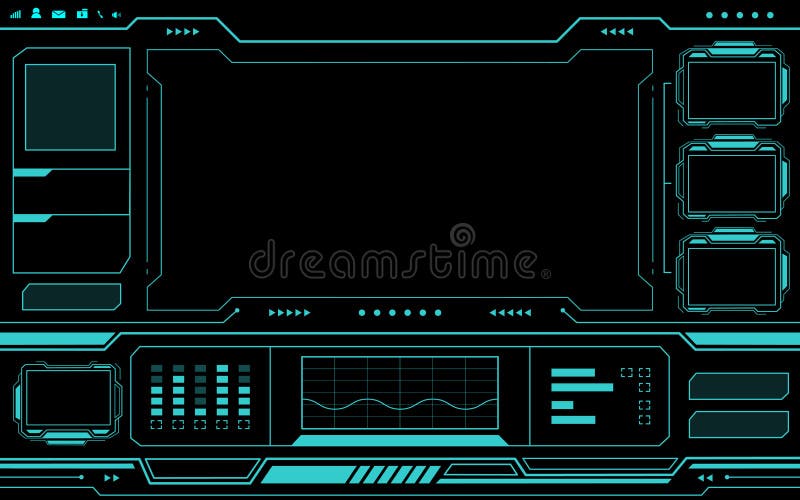 Control Panel Abstract Technology Futuristic Interface Hud Background ...