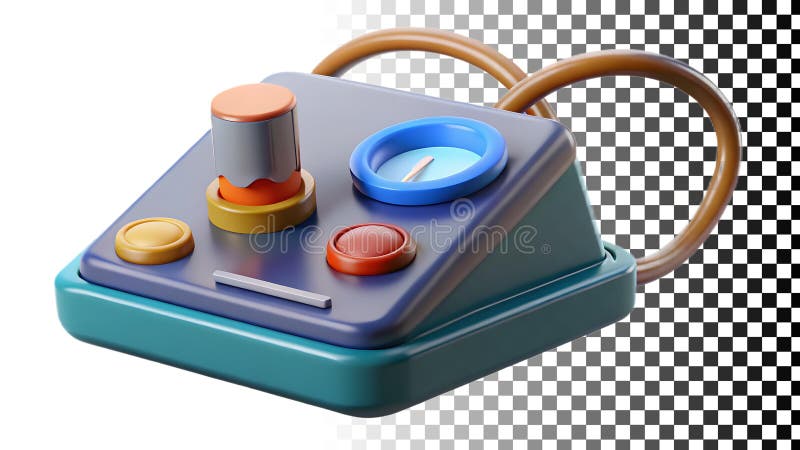 Blue Control Panel with Buttons for Industrial Machinery Control Png ...