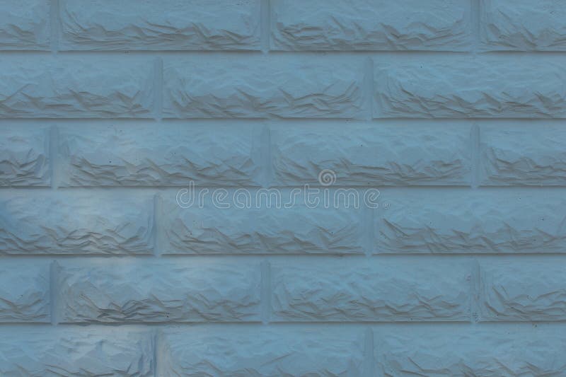 Blue Cool Tone Paint on Brick Abstract Wall Masonry Texture Background ...