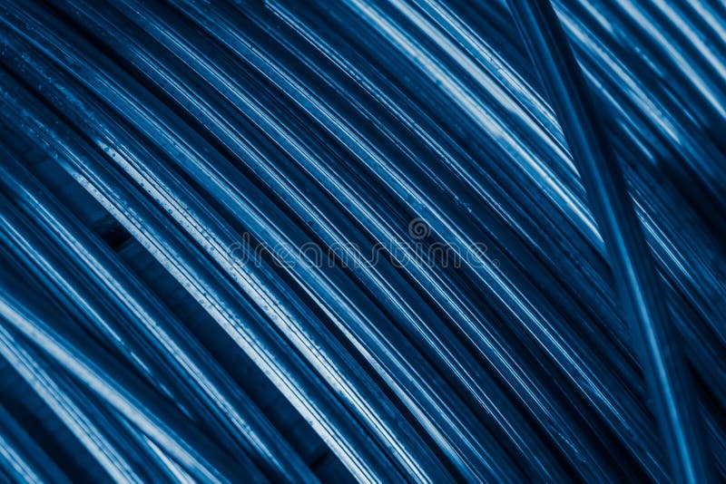 Blue Copper Wires with Visible Details. Background or Texture Stock ...