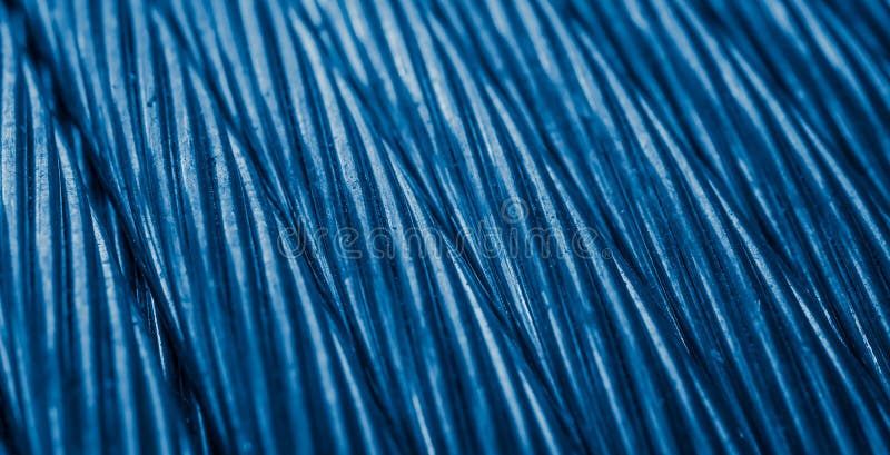 Blue Copper Wires with Visible Details. Background or Texture Stock ...