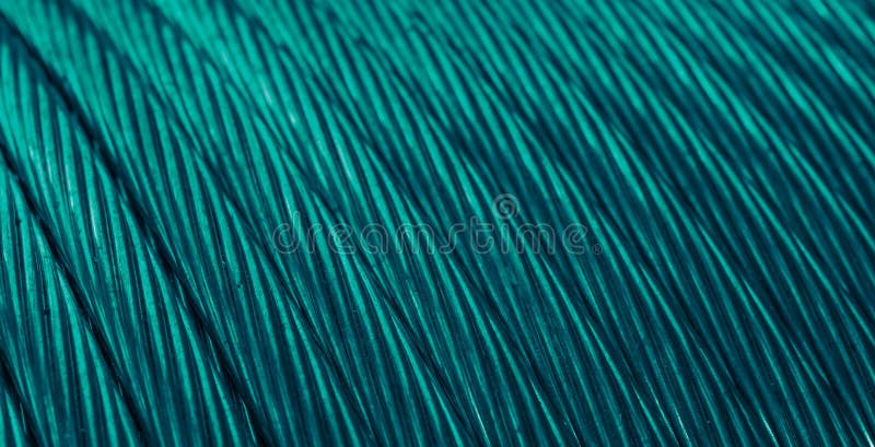 Blue Copper Wires with Visible Details. Background or Texture Stock ...