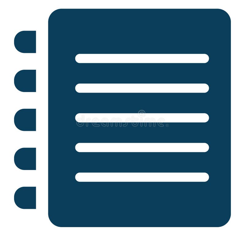 Blue Copybook Template with Elastic Band and Bookmark with Abstract ...