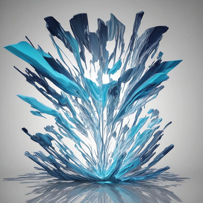 Blue Core Explosion Wallpaper in 3D Abstract Wallpapers for Desktop ...