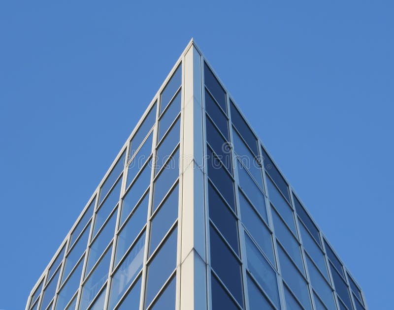 Blue corner stock image. Image of building, glass, pattern - 3378441