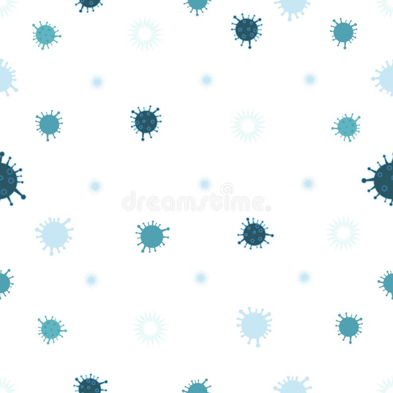 Blue Corona Virus , Glowing and Bright Virus Background Stock ...