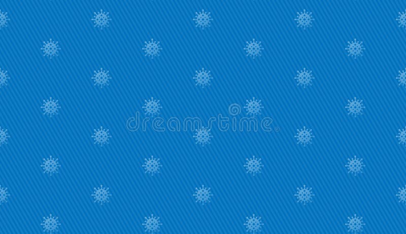 Blue Coronavirus Seamless Pattern Hexagon Position. Stock Vector ...