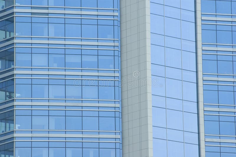 Blue corporation stock image. Image of office, glass, construction ...