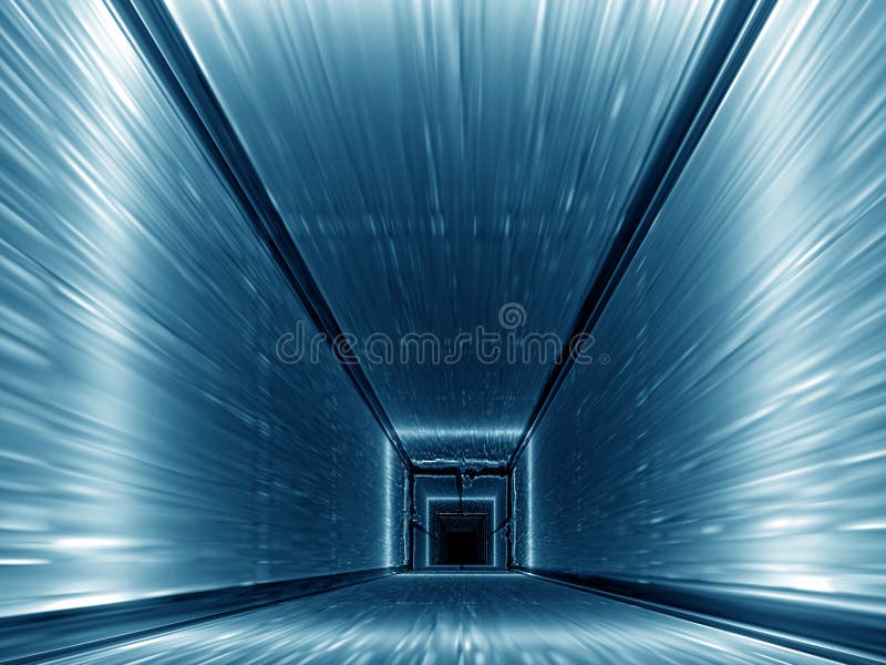 Blue corridor stock illustration. Illustration of corridor - 23510