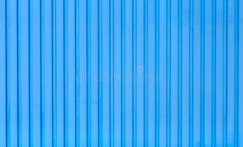 Blue Corrugated Panel Background Stock Image - Image of panel, texture ...