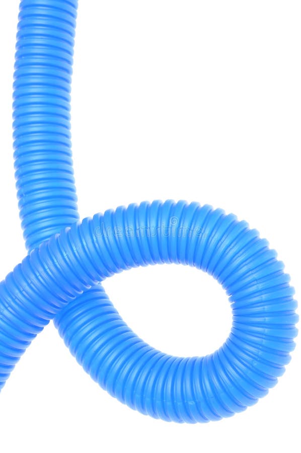 Blue Corrugated Pipe for Electrical High-voltage Cables Stock Image ...