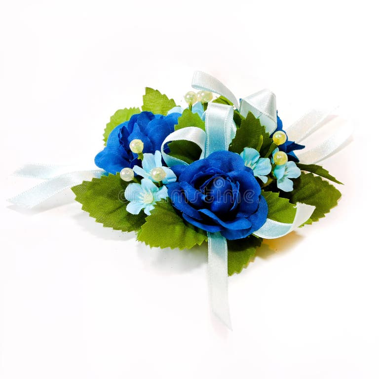 Blue corsage stock image. Image of prom, beautiful, festive - 16819329