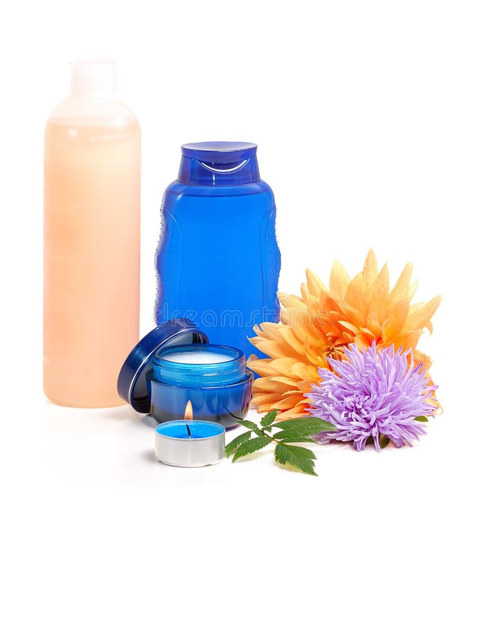 Blue cosmetic cream stock image. Image of dermatology - 6455611