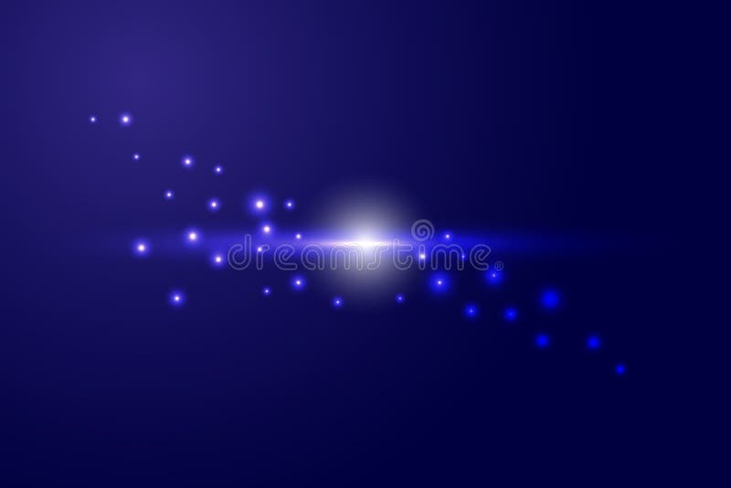 Blue Cosmic Flash. Vector Illustration. Stock Illustration ...