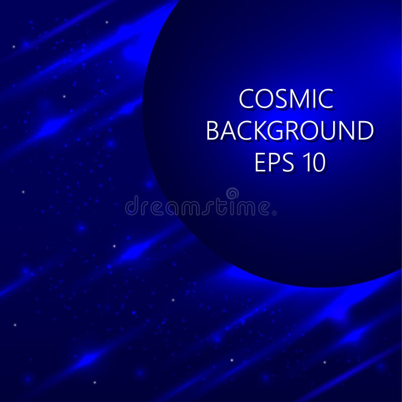 Blue Cosmic Star Dust Abctract Vector Background Stock Vector ...