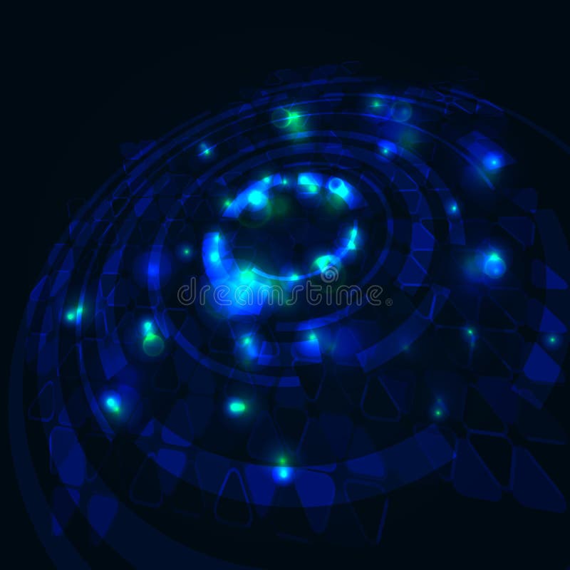 Blue Cosmos Abstract Background Stock Vector - Illustration of light ...