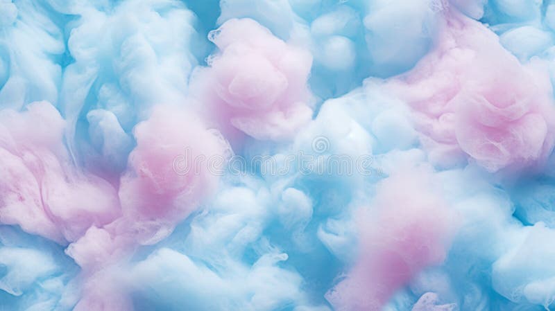 Blue Cotton Candy Background. Candy Floss Texture Stock Photo - Image ...