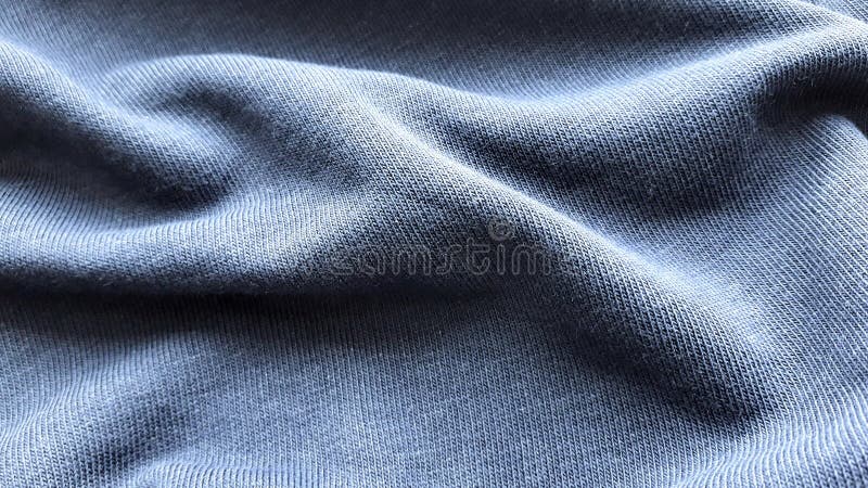 Blue Cotton Jersey. Texture of Knitted Fabric Stock Photo - Image of ...