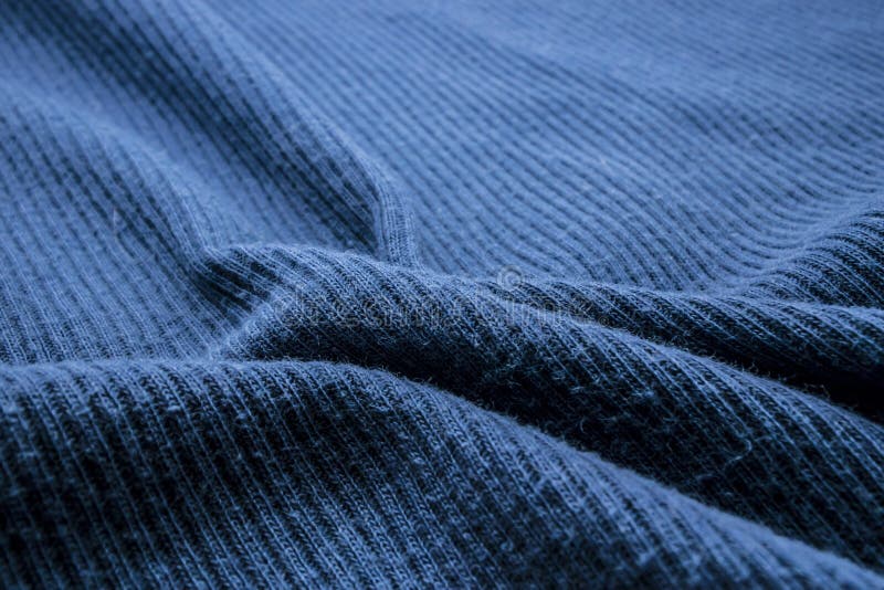Blue cotton ribbed fabric stock photo. Image of object - 76041712