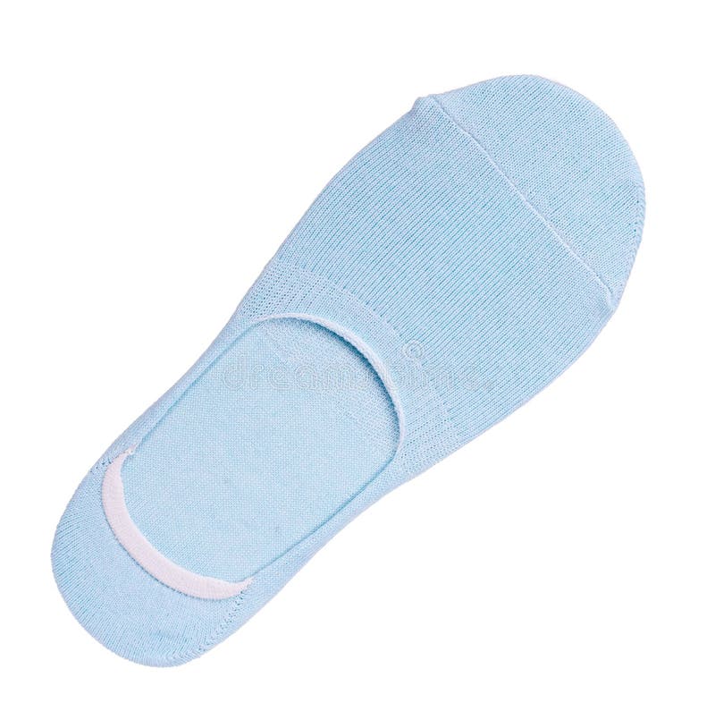 Blue Cotton Socks, Foot Clothes. Isolated on White Background Stock ...
