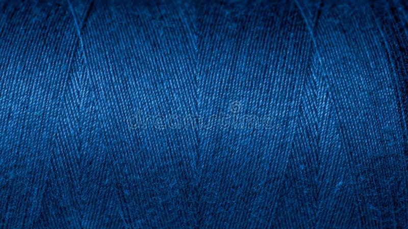 Blue Cotton Threads with Visible Details. Background Stock Image ...