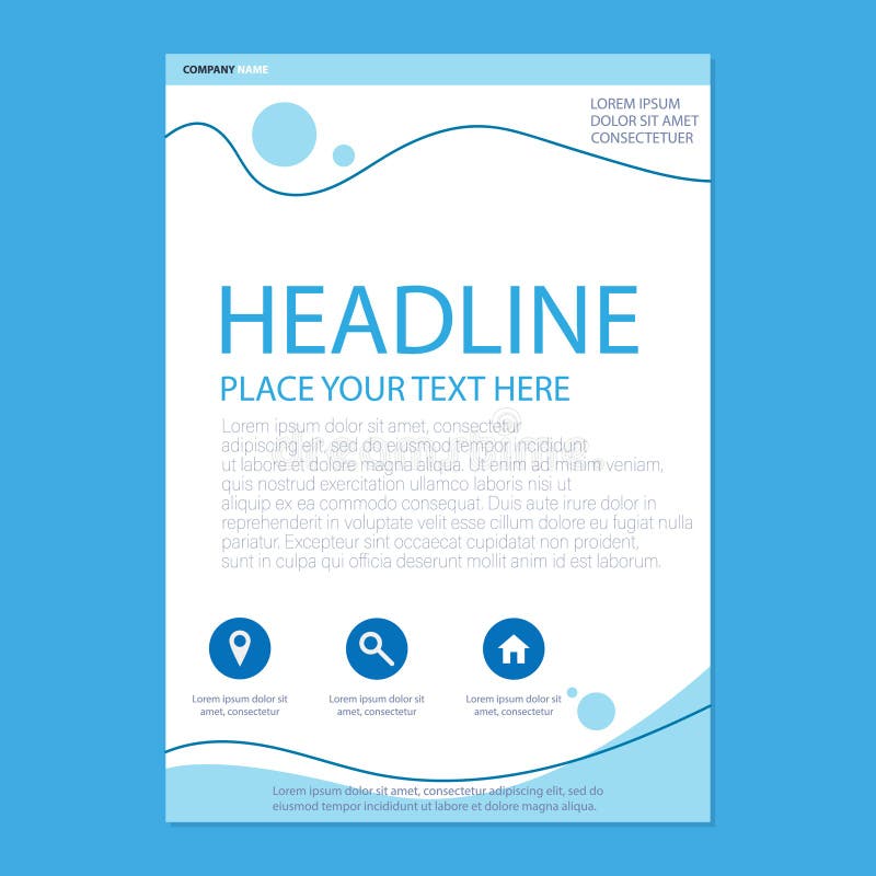 Document Design Template. White Sheet with Texture Stock Vector ...