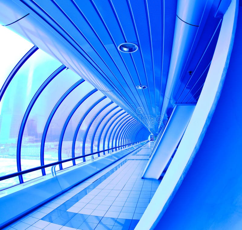 Blue covered bridge stock image. Image of light, moscow - 30138663