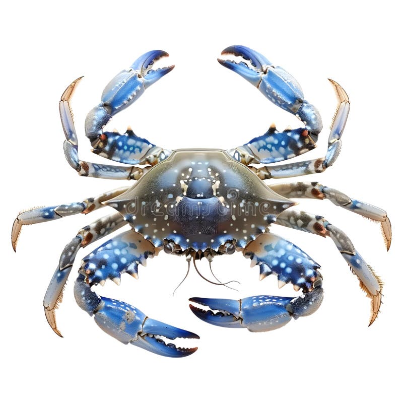 Blue Crab on Transparent Background - Ai Generated Stock Illustration ...