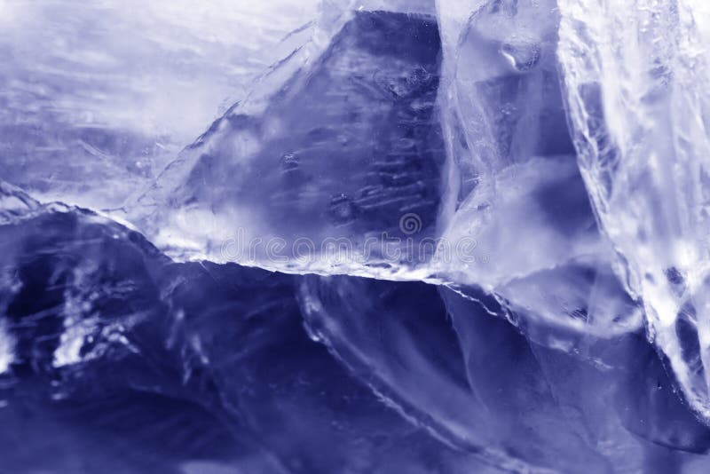 Beautiful Blue Cracked Ice. Texture of Frozen Water Stock Image - Image ...