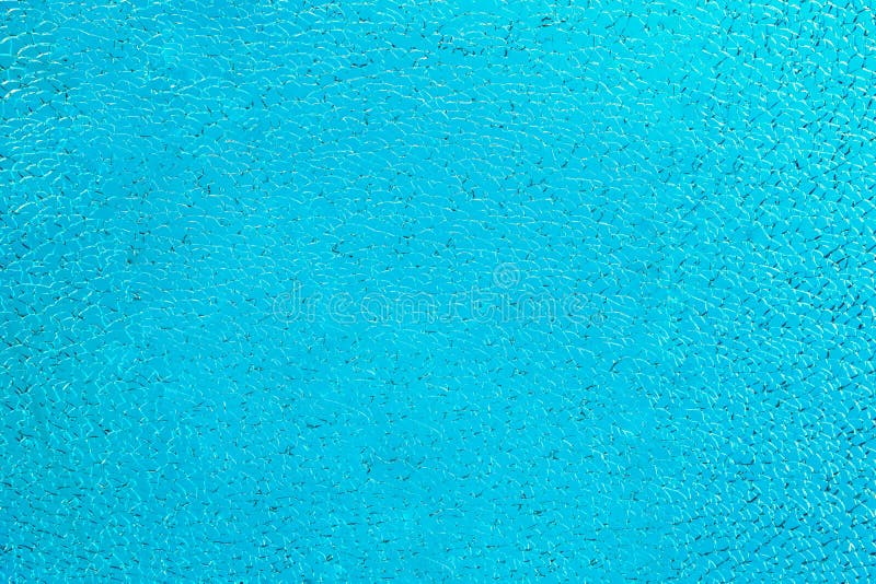 Pattern of Fine Blue Split Tempered Glass, Triplex. Stock Photo - Image ...