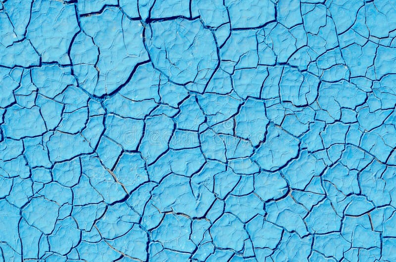 Blue cracked surface stock image. Image of drought, paint - 14197053