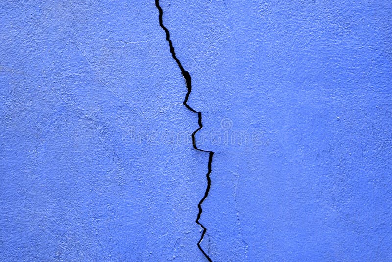 Blue Cracked Wall Background Stock Photo - Image of material, backdrop ...